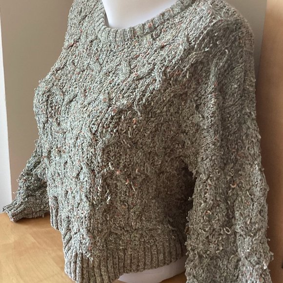Jessica Simpson | Sweaters | Jessica Simpson Knitted Sage Green Cropped ...
